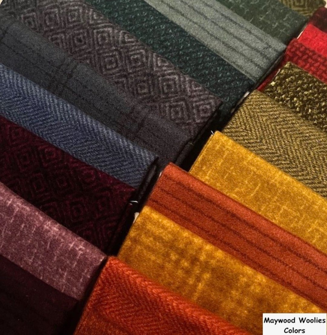 Maywood Woolies Flannel COLORS Fat Quarter Bundle 20 - Etsy