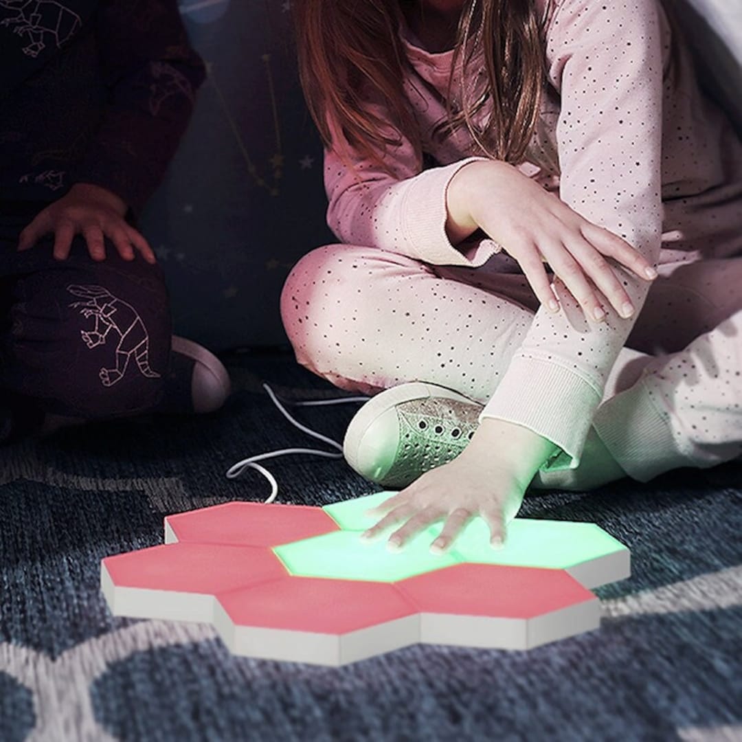 Hexlights Hexagon Lights, Set Sensory Touch Activated LED Lights ...