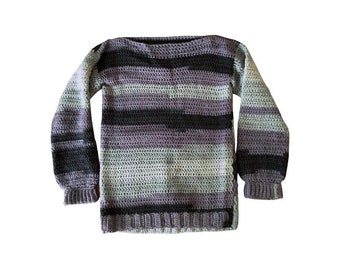 Crochet Grid Sweater - Etsy