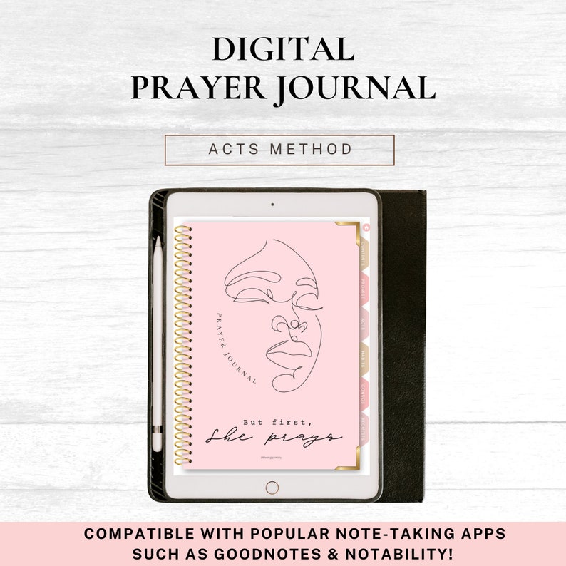 Digital Prayer Journal ACTS Method Beginner-friendly Fully Hyperlinked ...