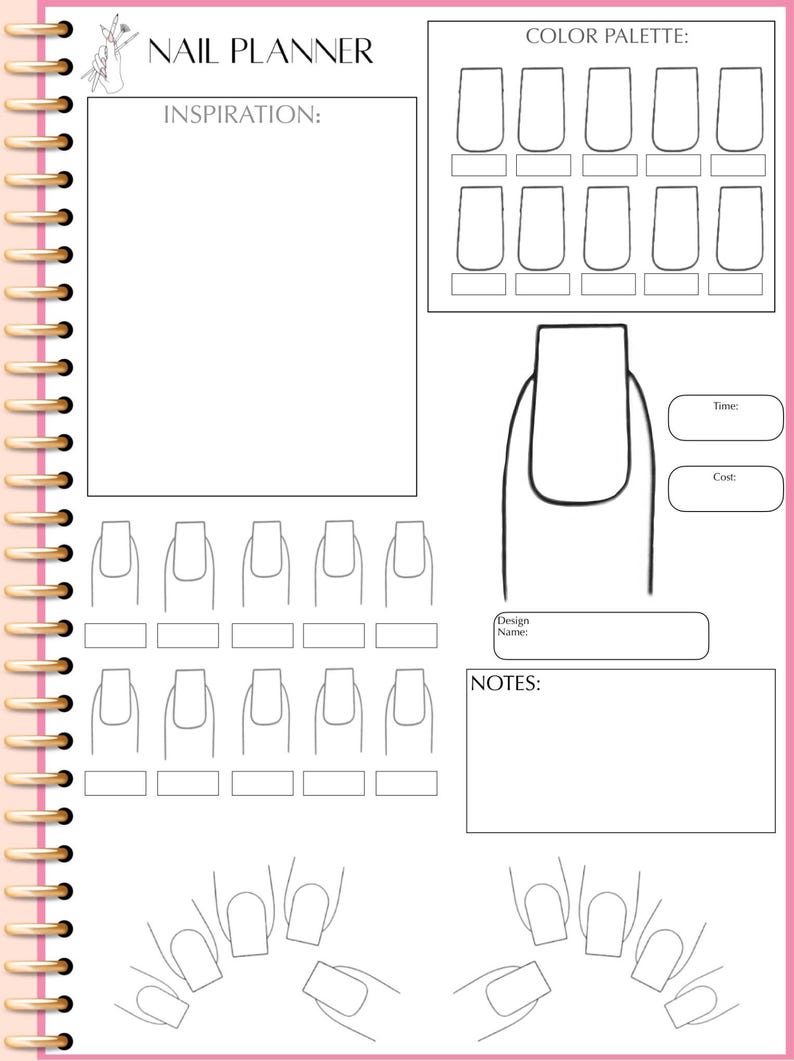 The Nail Book. Instant Download + Printable. Goodnotes Compatible. - Etsy