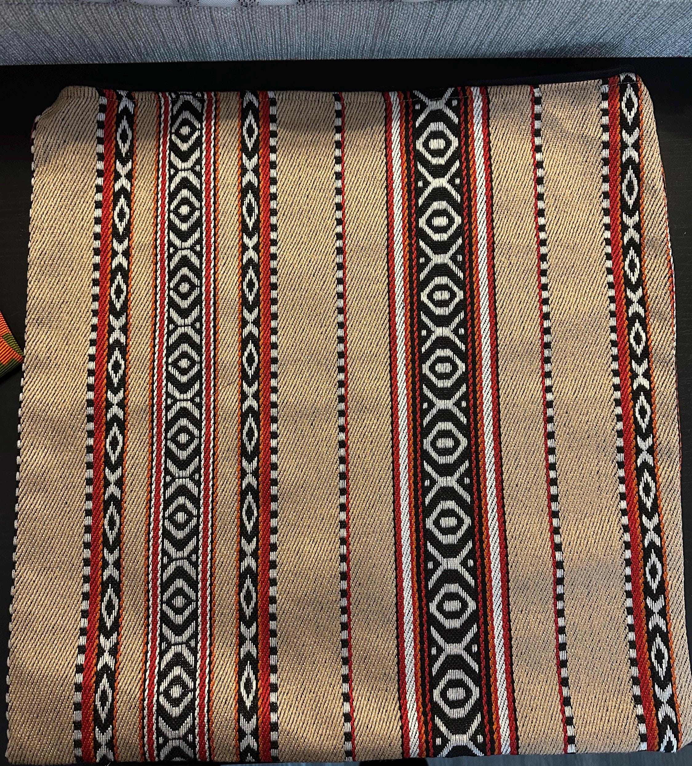Bedouin Sadu Pillow Cover, Tribal Al Saud Fabric, Handmade in USA ...