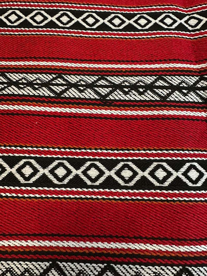 Jordanian Bedouin Sadu Fabric, Tribal Geometric Print, Sold by Meter - Etsy