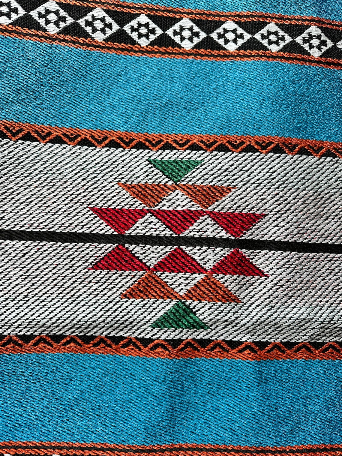 Jordanian Made Bedouin Sadu Fabric for Cushions, Tablecloths, Pillow ...