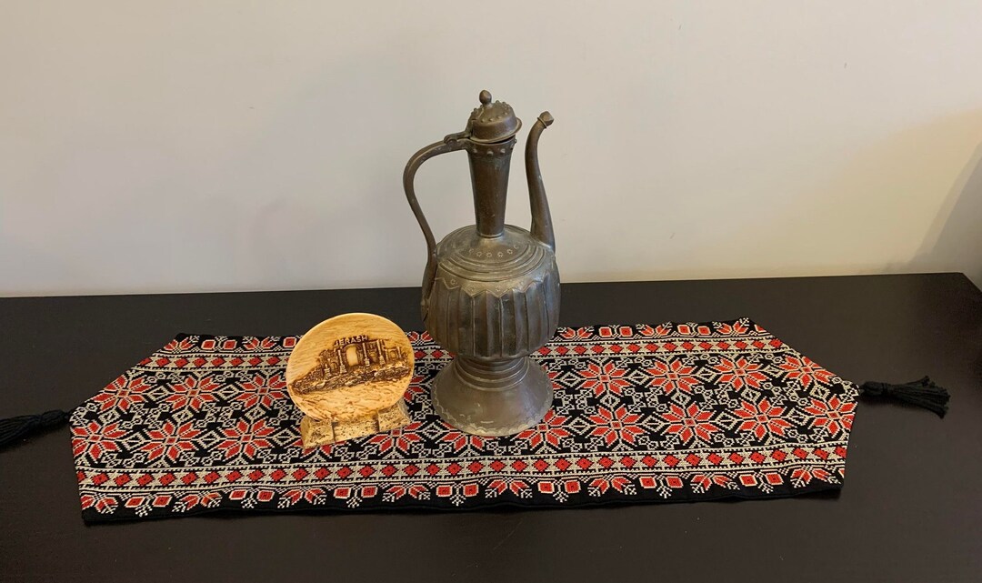 Jordanian Tatreez Embroidery Table Runner Handmade by Me - Etsy