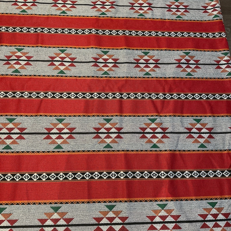 Jordanian Made Bedouin Sadu Fabric for Cushions, Tablecloths, Pillow ...