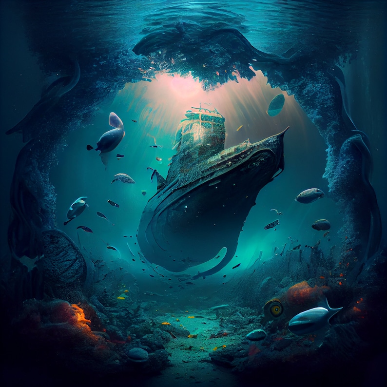 Deep Under the Sea - Etsy