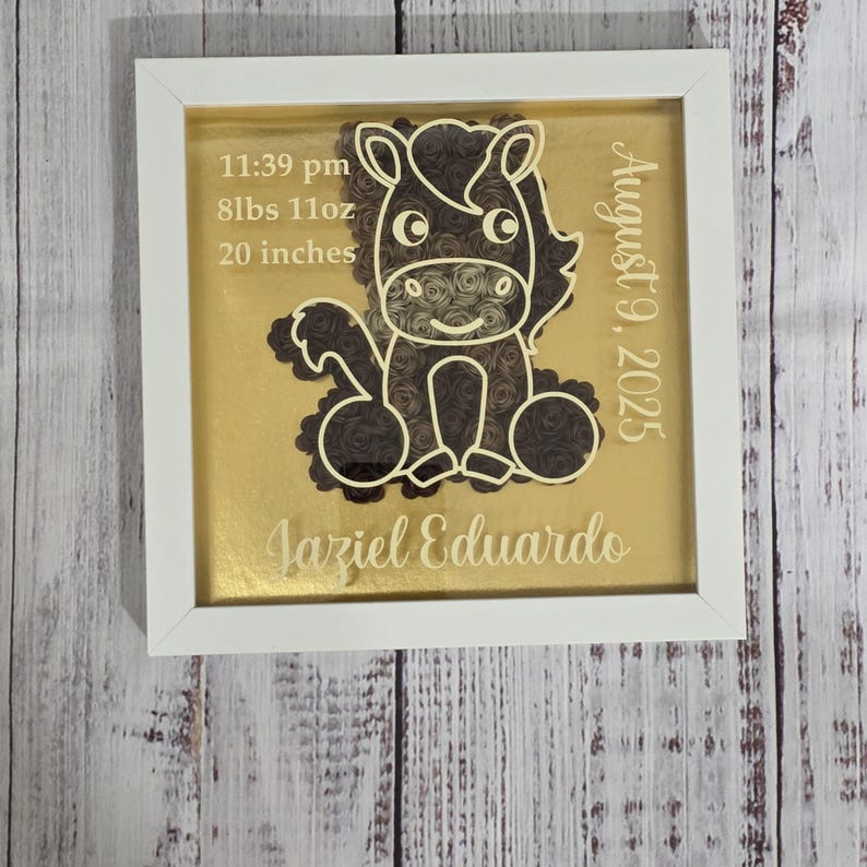 Personalized Baby Birth Stats Frame, Newborn Keepsake Gift - Etsy