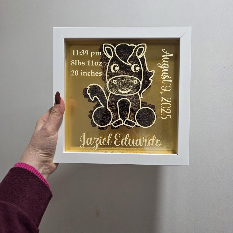 Personalized Baby Birth Stats Frame, Newborn Keepsake Gift - Etsy