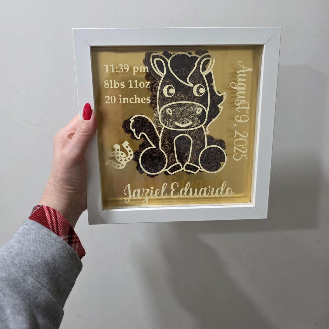 Personalized Baby Birth Stats Frame, Newborn Keepsake Gift - Etsy