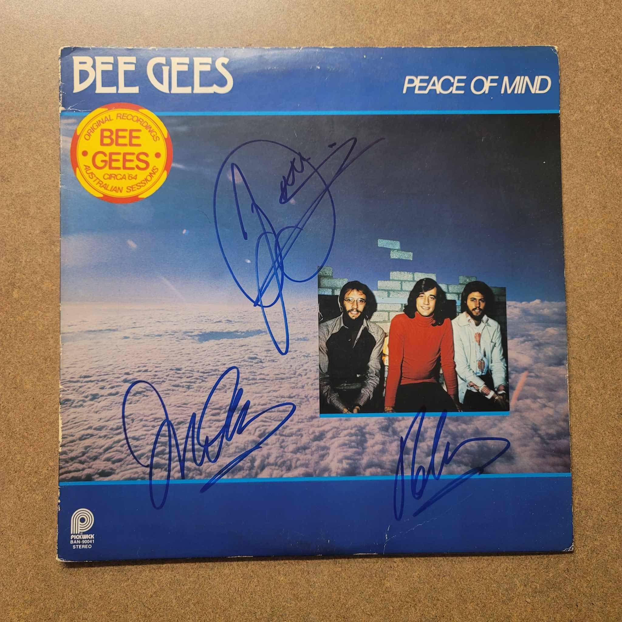 Bee Gees Autographed Peace of Mind Album - Signed by All 3 - Certificate of Authenticity! - Etsy
