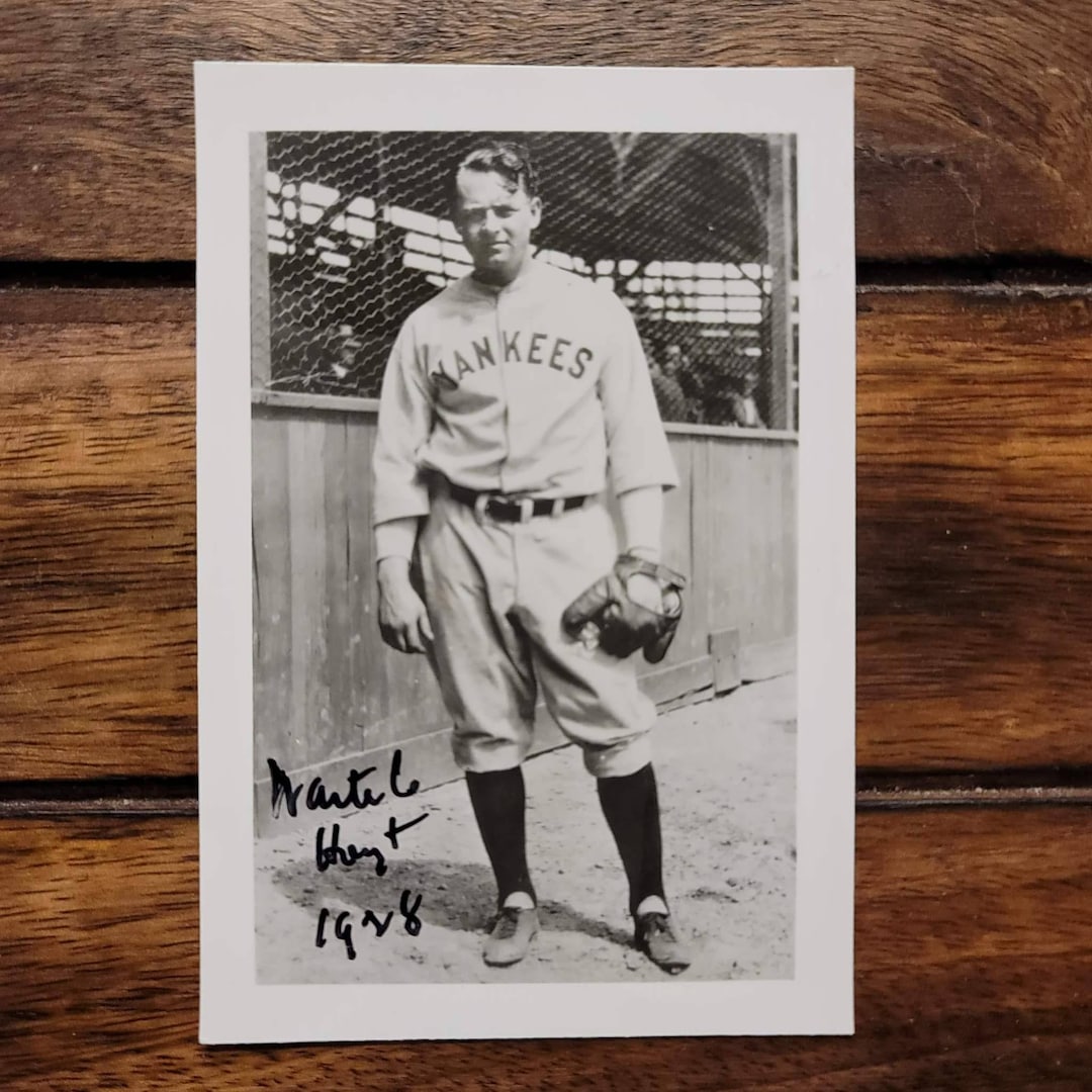 Waite Hoyt Autographed Baseball Photo - Babe Ruth Teammate - Ace ...