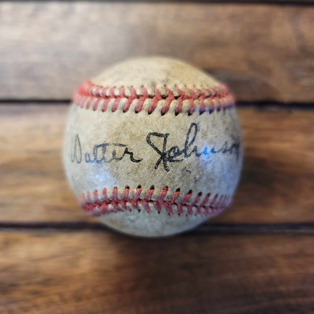 Walter Johnson Autographed Baseball Certificate of Authenticity - Etsy