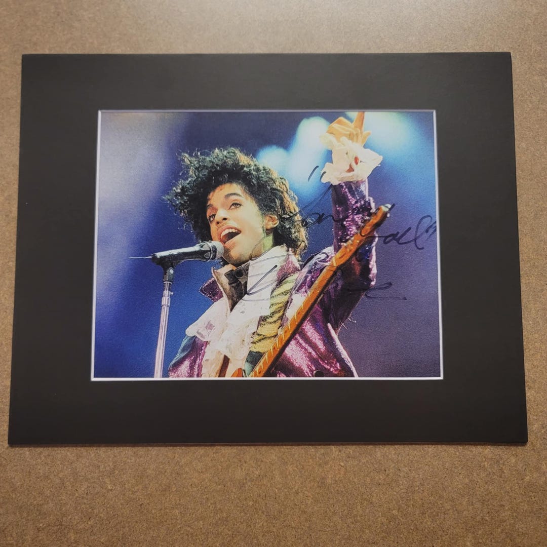 The Artist formerly Known as Prince Autographed Matted Photo With ...