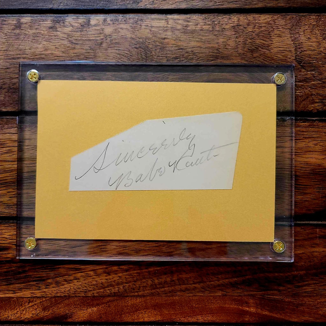 Babe Ruth Authentic Baseball Autograph - Etsy
