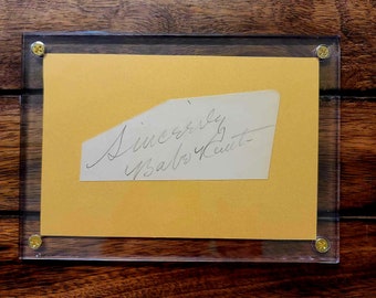 Babe Ruth Authentic Baseball Autograph - Etsy
