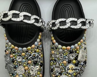 Personalized Bling Crocs - Etsy