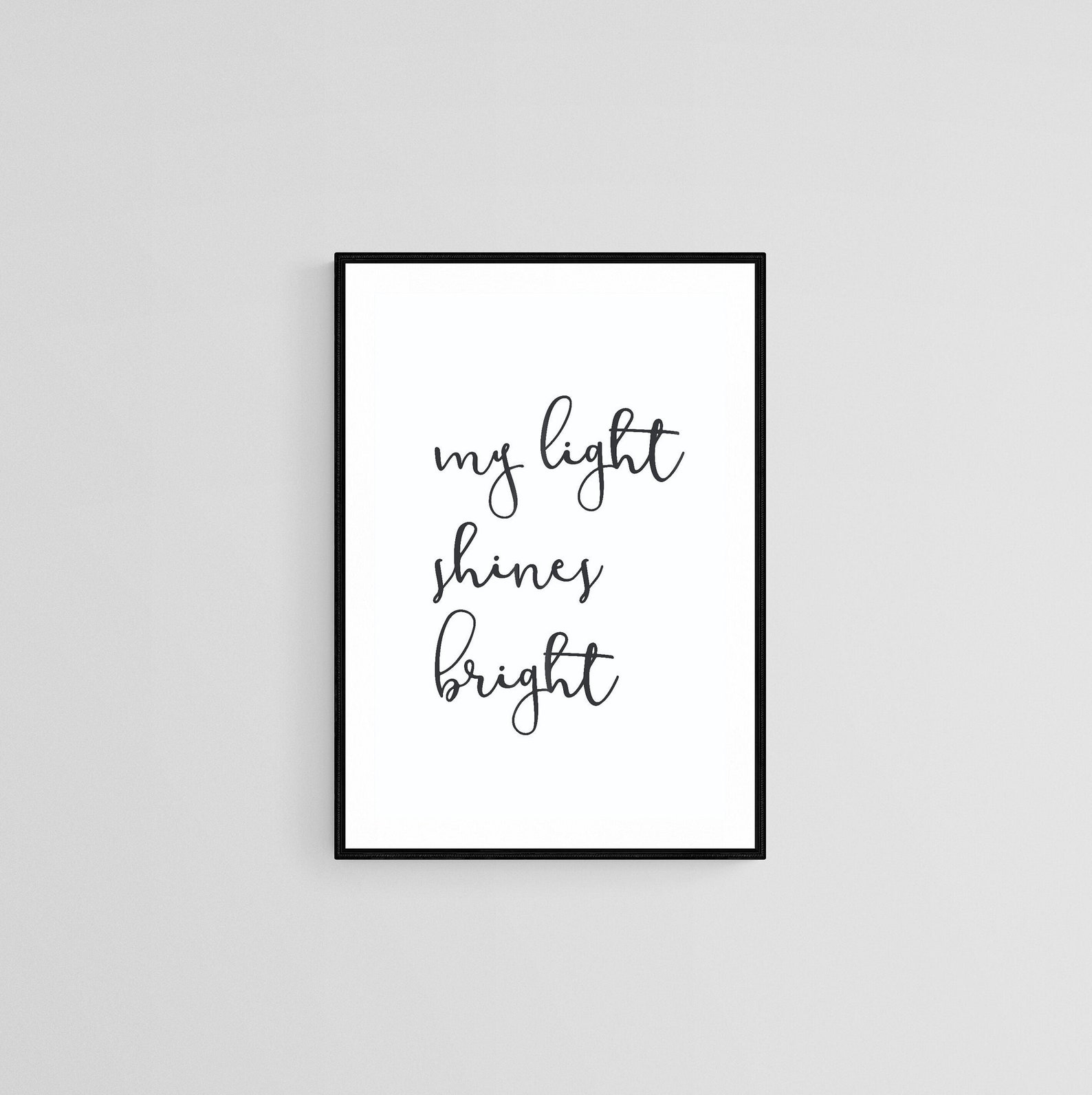 My Light Shines Bright Printable - Etsy