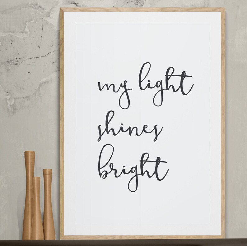 My Light Shines Bright Printable - Etsy