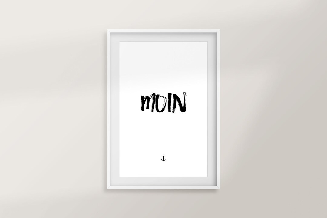 MOIN Poster Printable Deco, Wall-art, East Frisia, Northern Germany ...