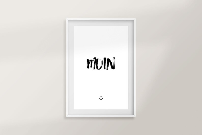 MOIN Poster Printable Deco, Wall-art, East Frisia, Northern Germany ...