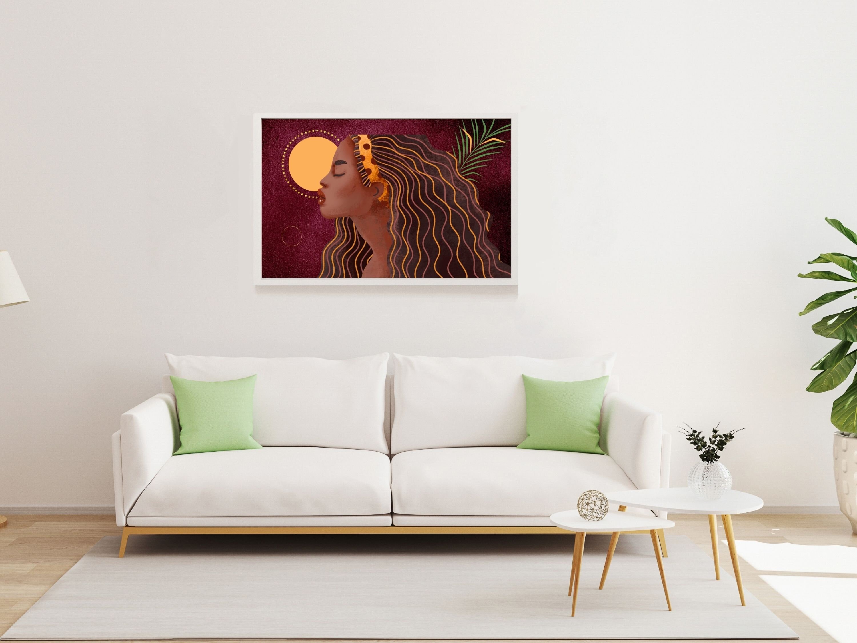 African Woman Printable, Nubian Queen JPG, Beautiful Black Woman PDF ...