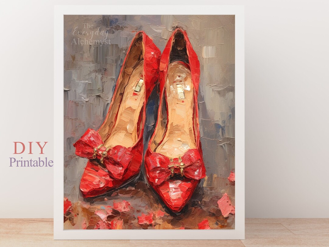 Heels Printable, Red Pumps, Glamour Printables, Fancy Wall Decor Red ...