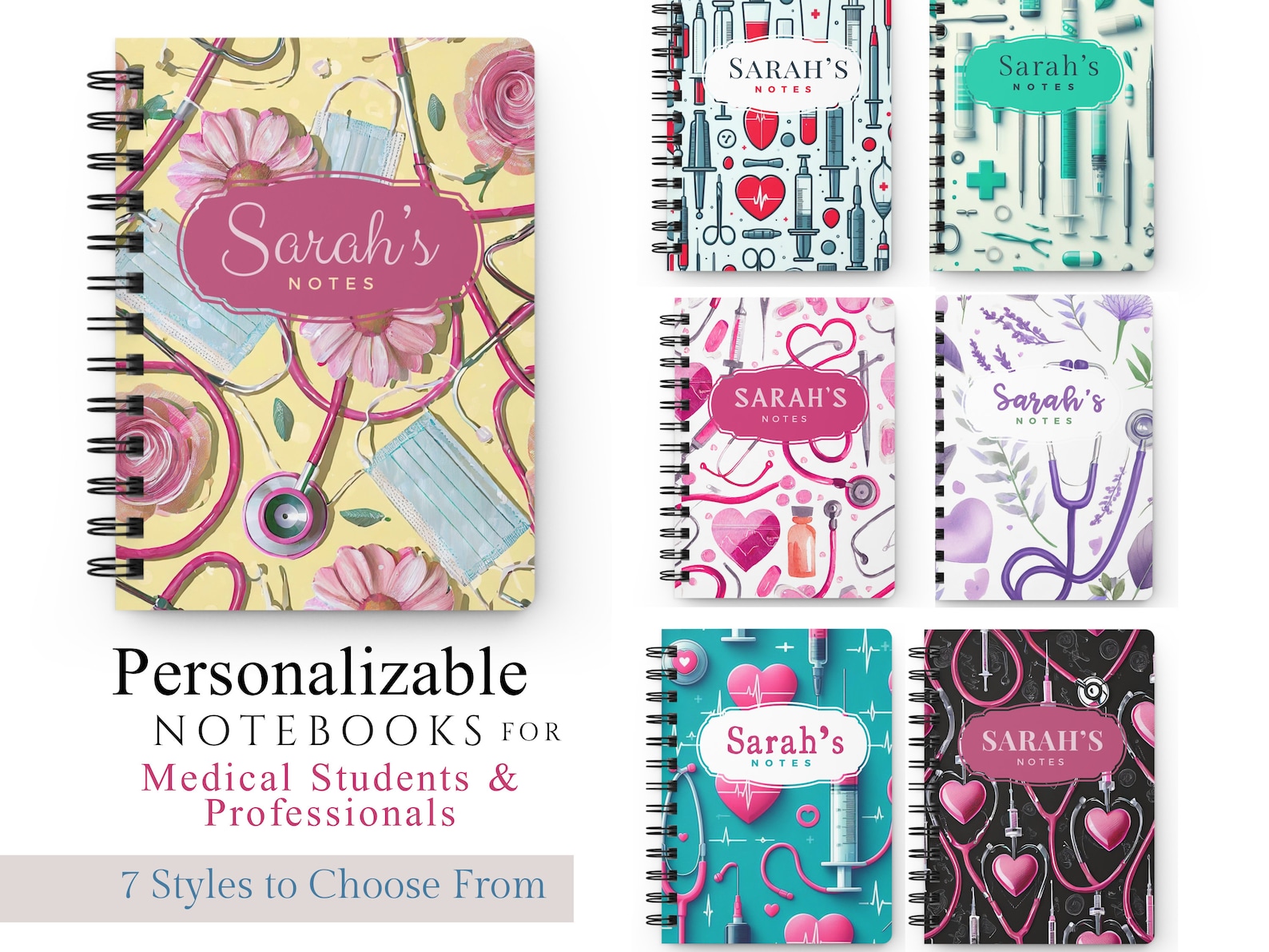 Personalizable Notebooks for Medical Professionals and Students, Nurses ...