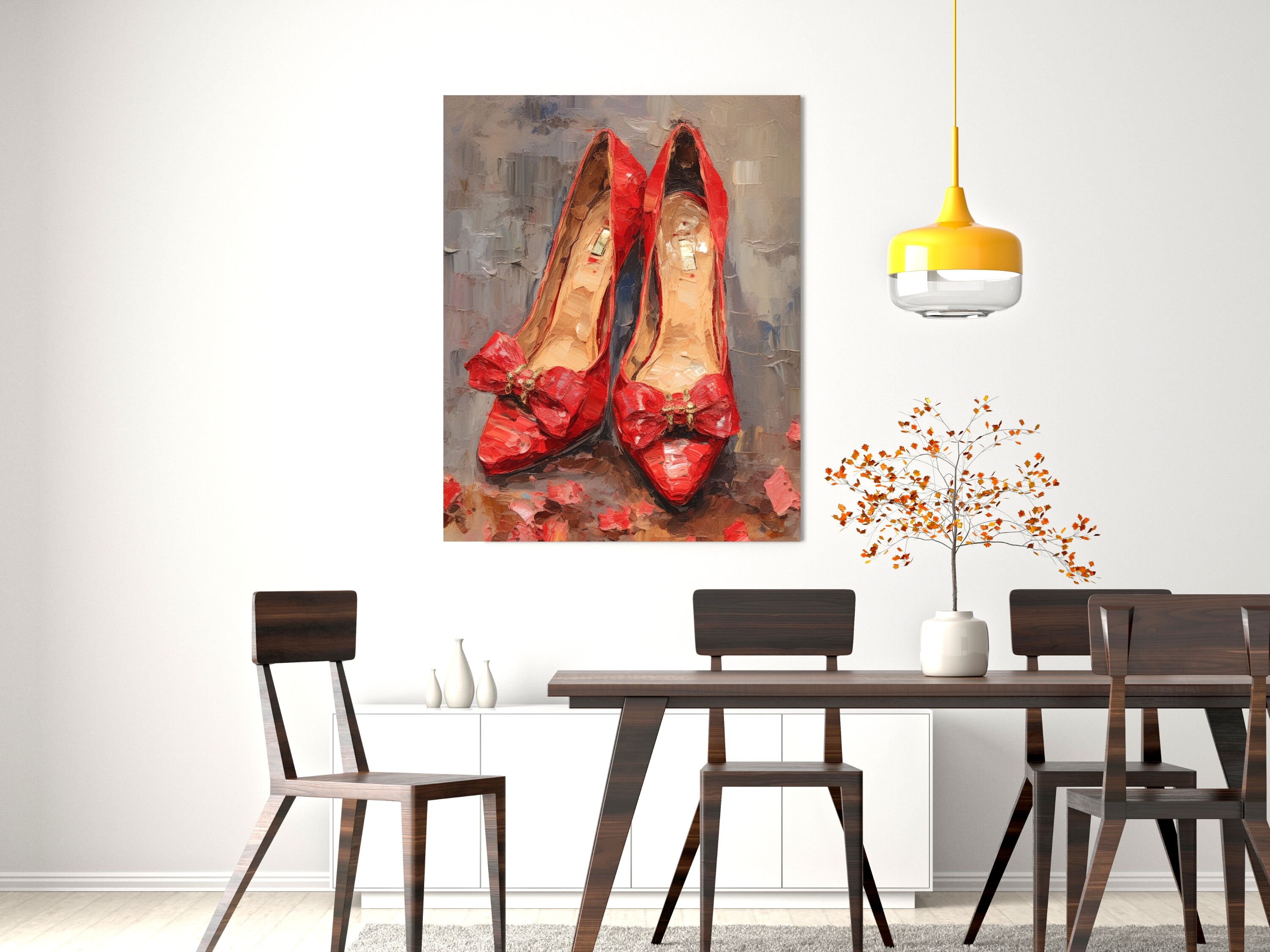 Heels Printable, Red Pumps, Glamour Printables, Fancy Wall Decor Red ...