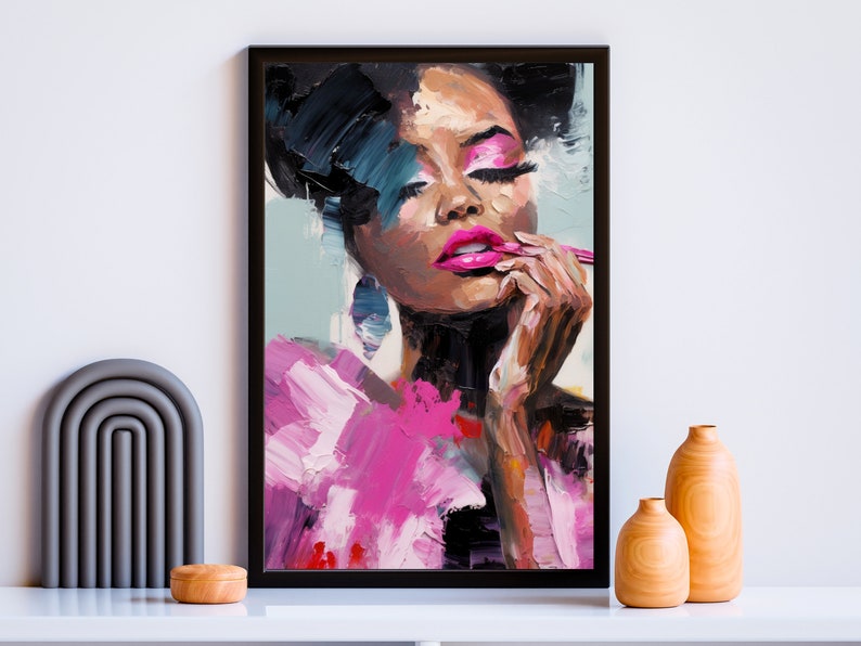 Glamour Girl PRINTABLE African American Wall Art Printable - Etsy