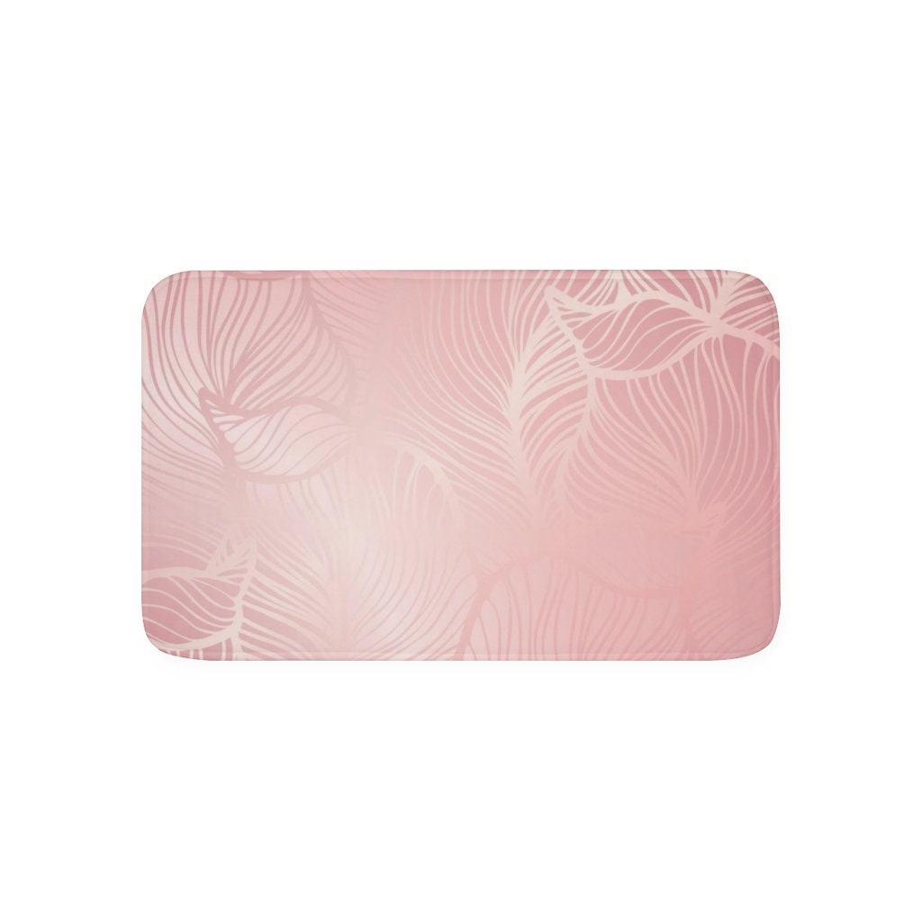 Soft Blush Pink Bath Mat, Memory Foam Bath Mat, Girly Bath Mat - Etsy