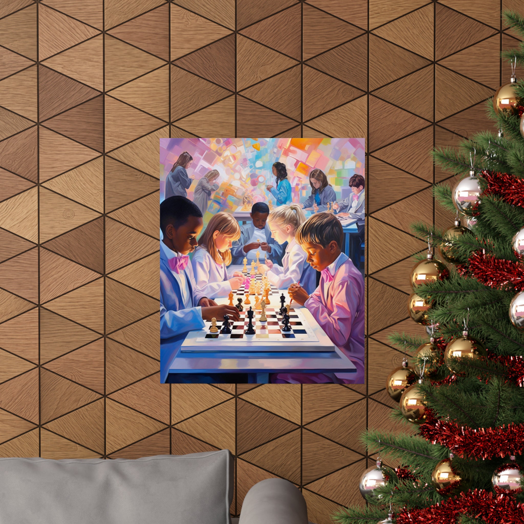 POSTER of Children Playing Chess, Smart Kids, Teenager Motivational ...