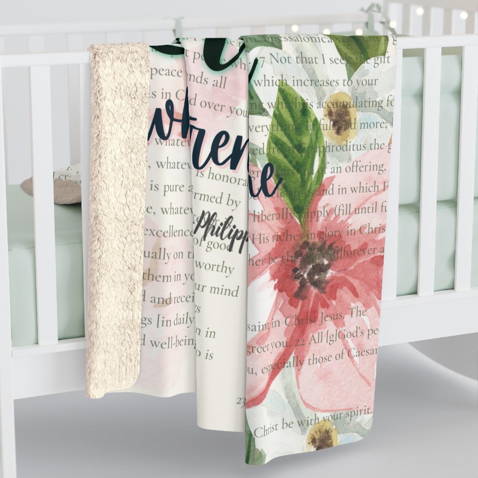 Philippians 4:13 Blanket, I Can Do All Things Though Christ, Scripture ...