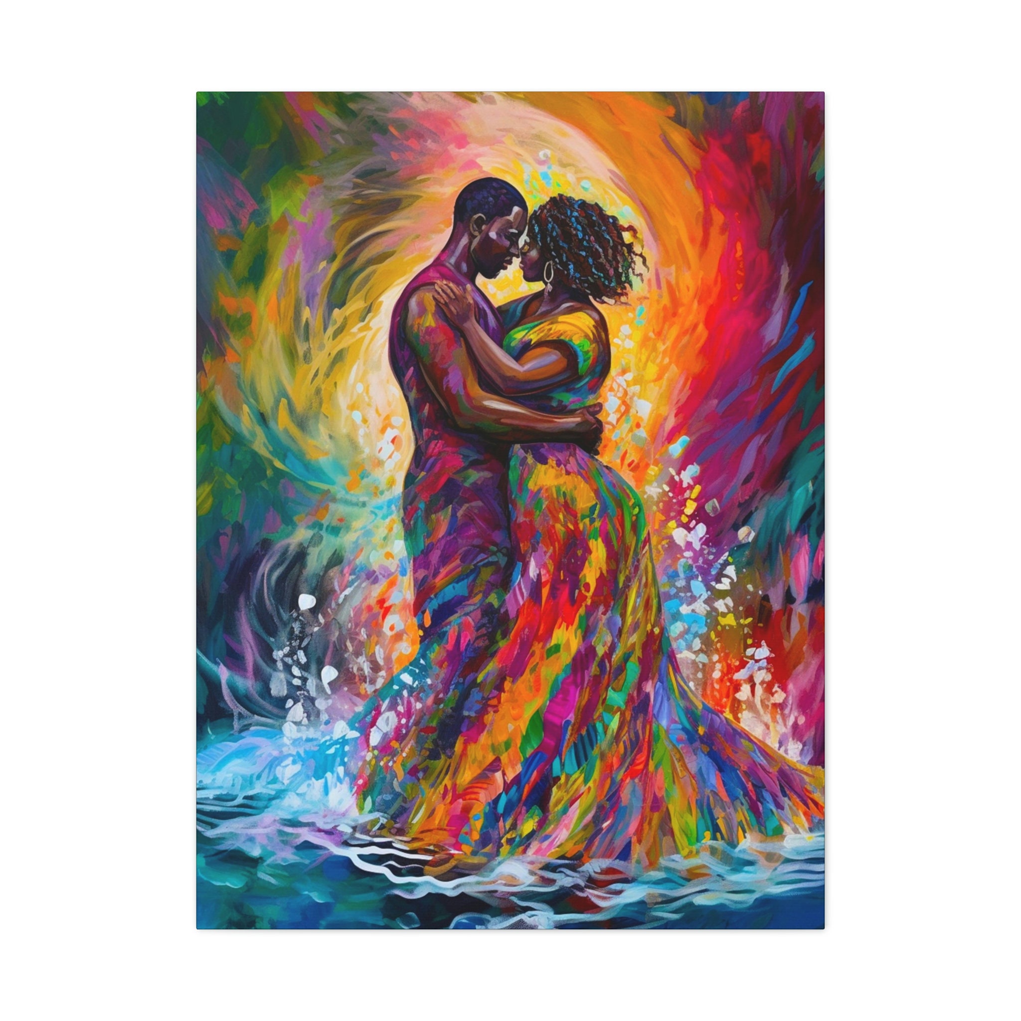 African American Couple Paintings