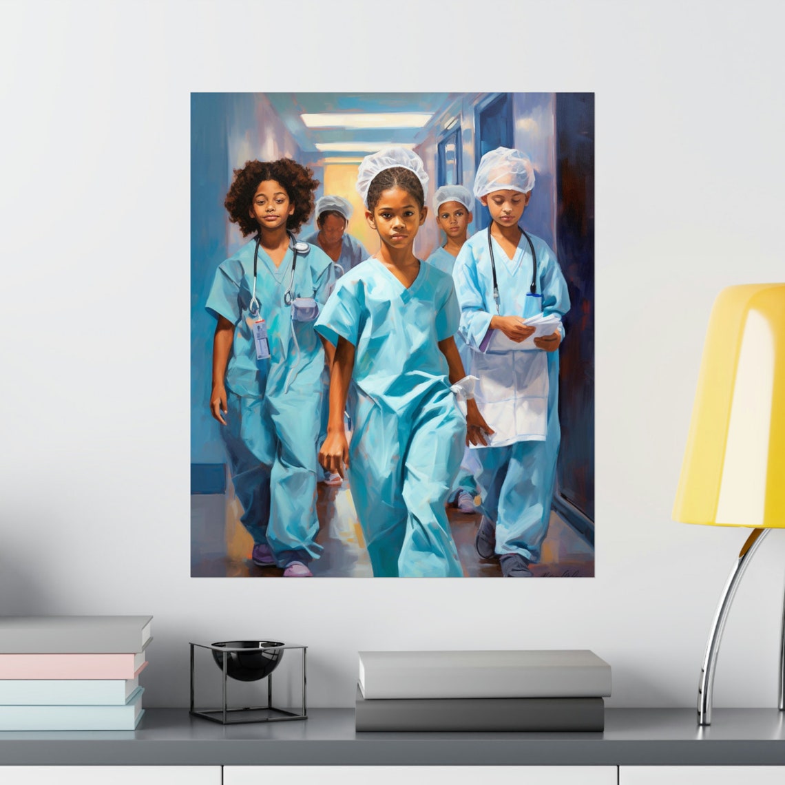 POSTER of Children in Scrubs, Doctors, Kids, Teenager Motivational ...
