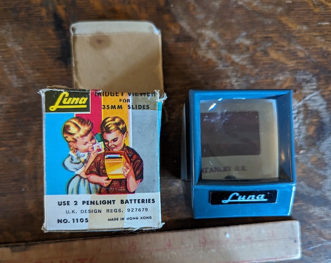 Vintage Luna Midget Viewer for 35mm Slides No. 1105 W/ Original Box - Etsy