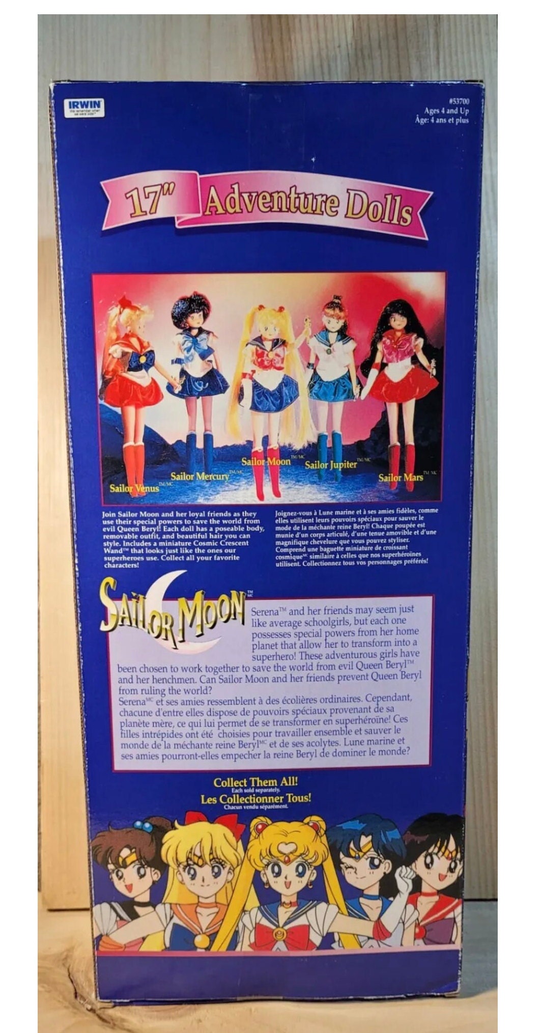 Sailor Moon 17" Irwin Toys 1996 Adventure Doll Factory Sealed - Etsy