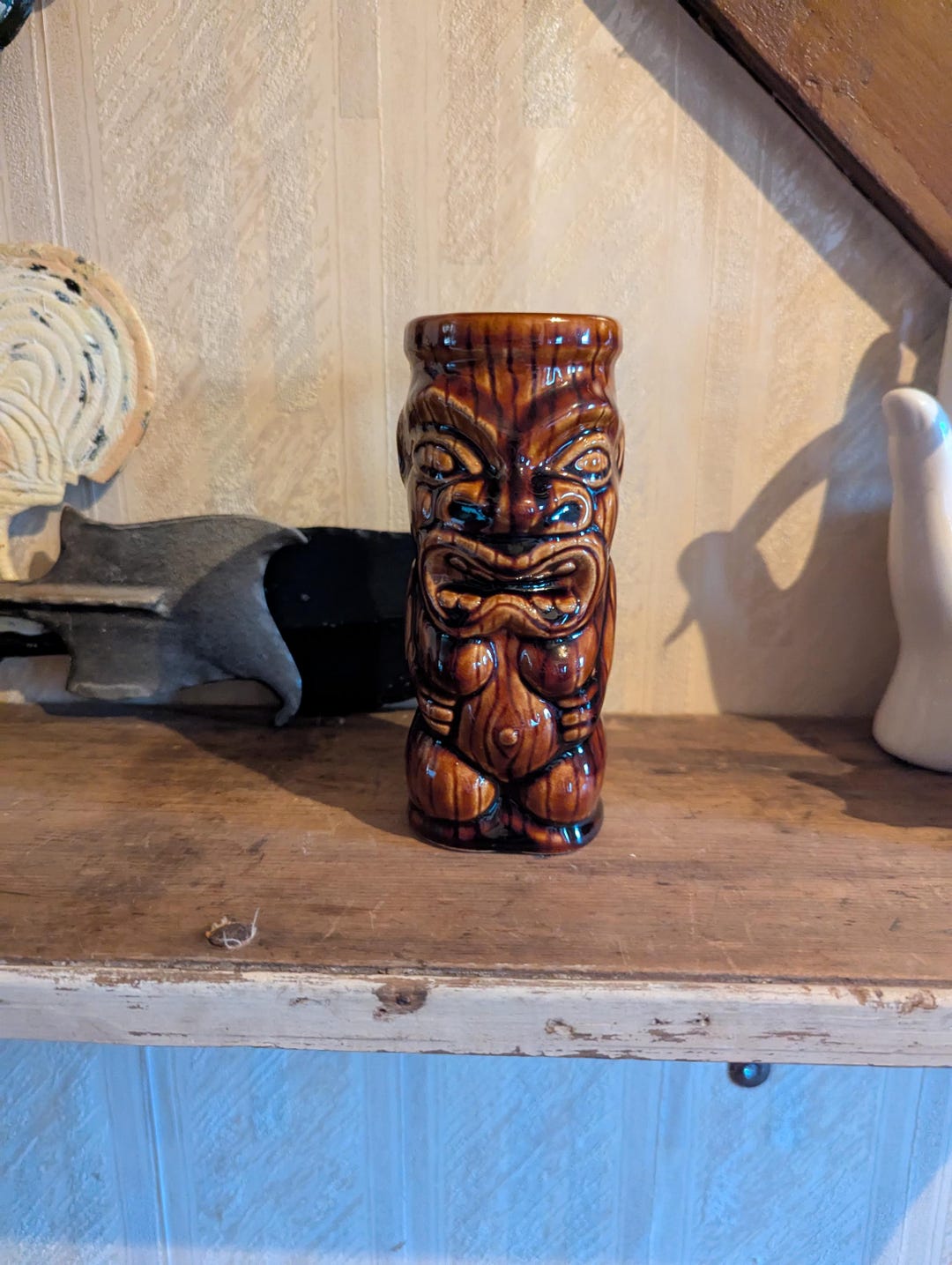 Tiki Vase Orchids of Hawaii Vintage Bar Decor Mug Taiwan - Etsy