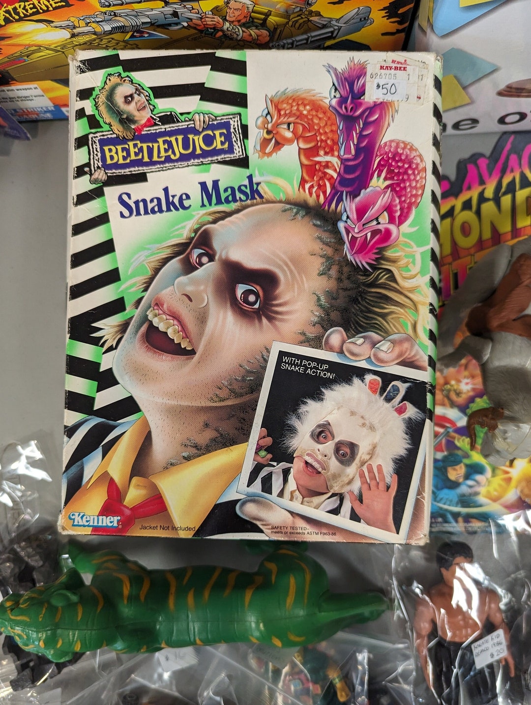 Beetlejuice Snake Mask Kenner 1990 - Etsy