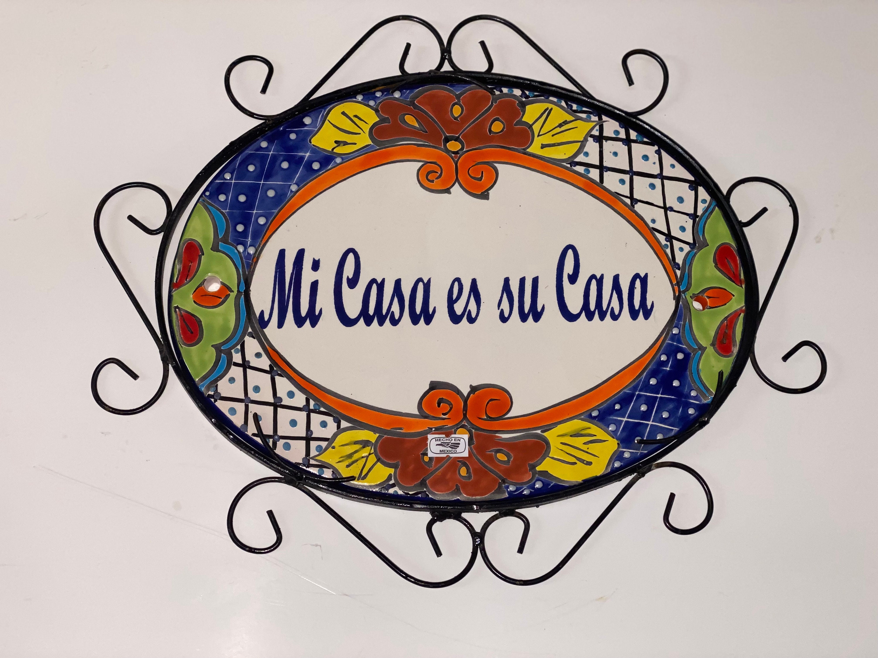 Talavera Pottery Sign - Etsy