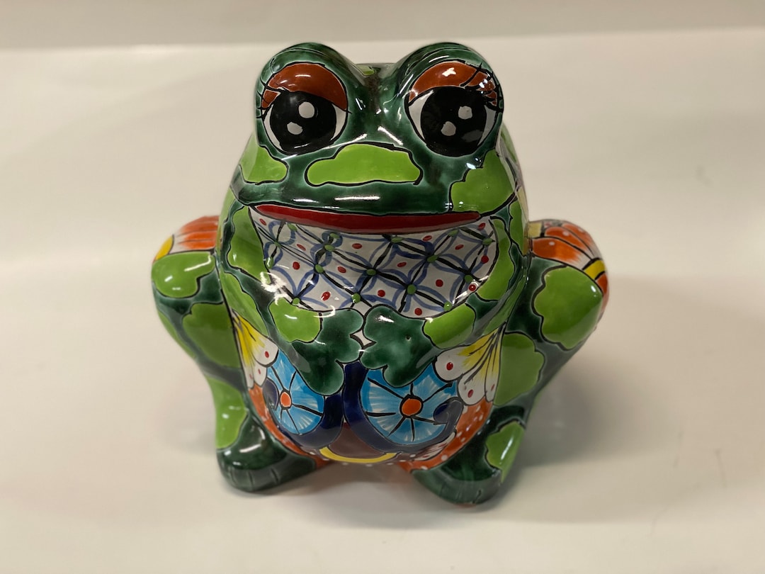 Talavera Frog Pot - Etsy