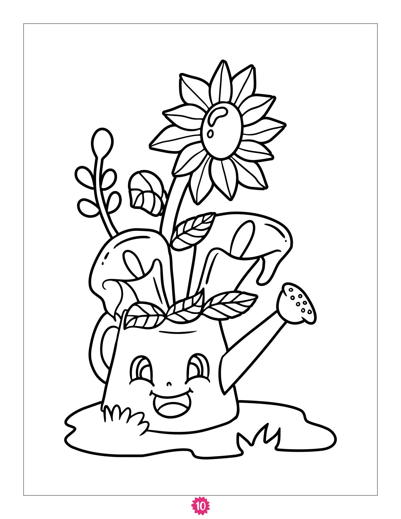 Flower Coloring Pages Part 2 - Etsy