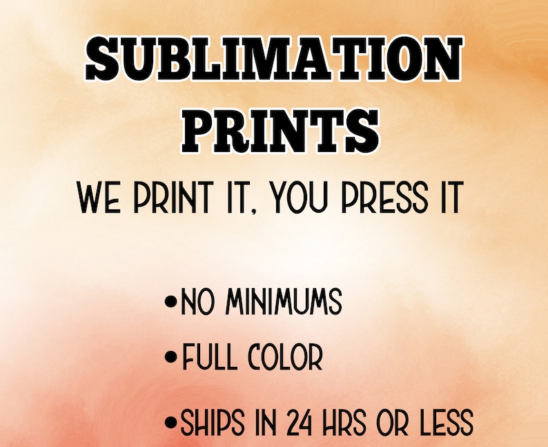 Sublimation Prints/transfers Ready to Press Print on Demand - Etsy