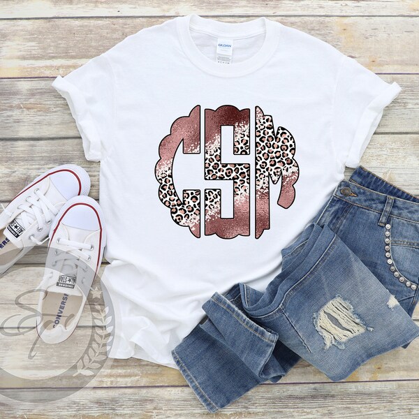 Rose Gold Monogram - Etsy