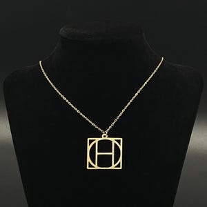 Custom 18K Gold Name Logo Necklace With Free Gift Box and Fast Shipping ...