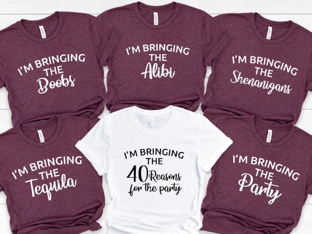 40th Birthday Party Shirts, 40th Birthday, Funny Birthday Group Shirts ...