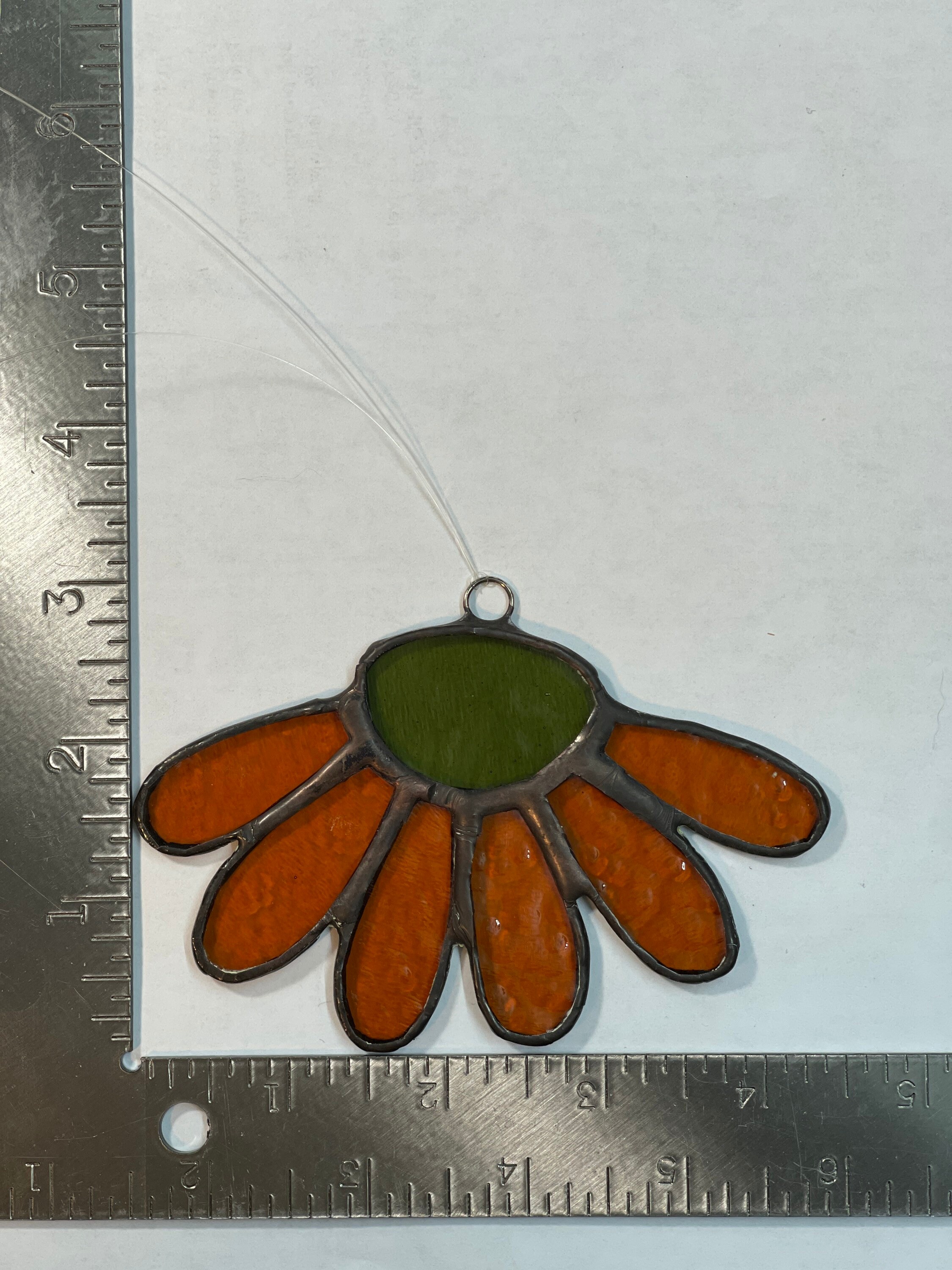 Stained Glass Black Eyed Susan Sun Catcher Window Hanging | Etsy