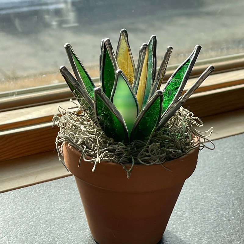 Stained Glass Planters - Etsy