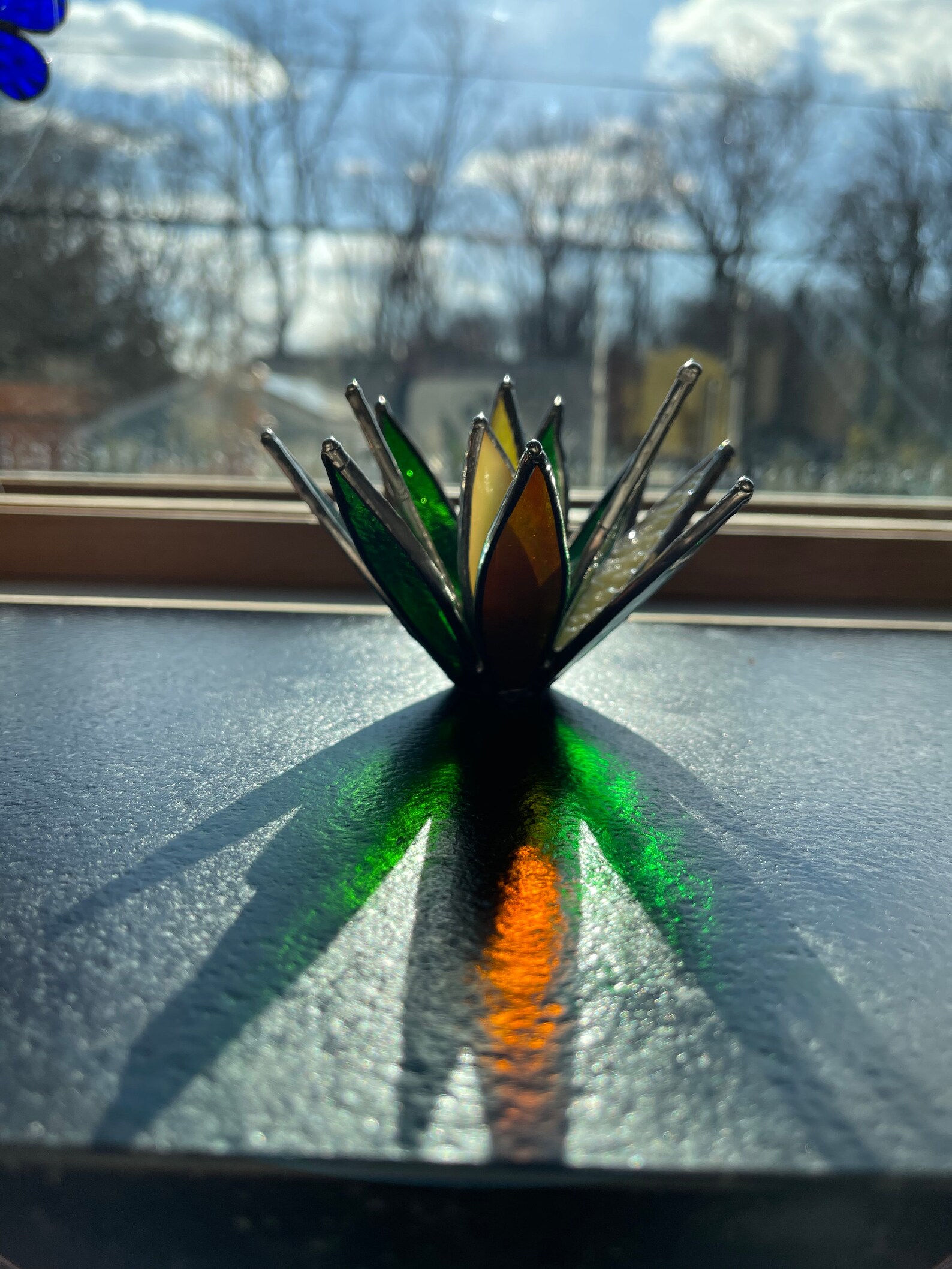 Agave Stained Glass Succulent With Planter Sun Catcher - Etsy