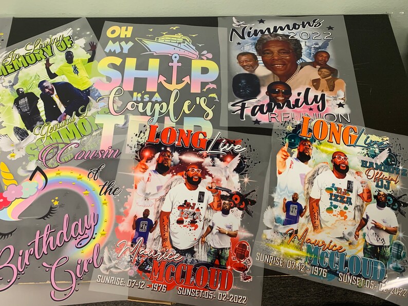 Transferts DTF personnalisés transfert de chaleur en couleur - Etsy France